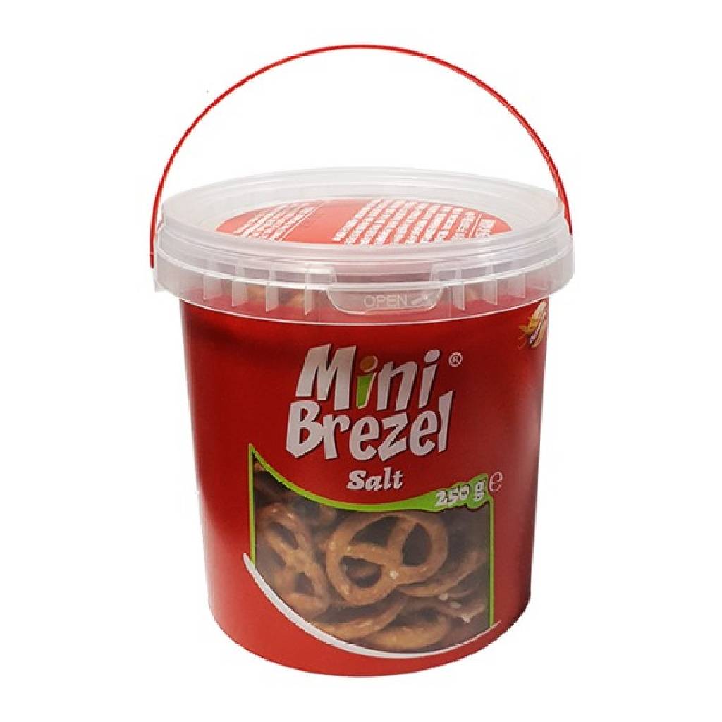 Mini Brezel Salt Bucket 250 gr | Candy Snack Experts