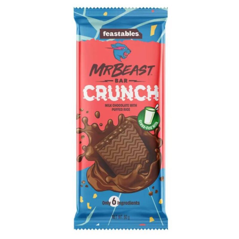 Feastables MrBeast Crunch Bar 60gr | Candy Snack Experts