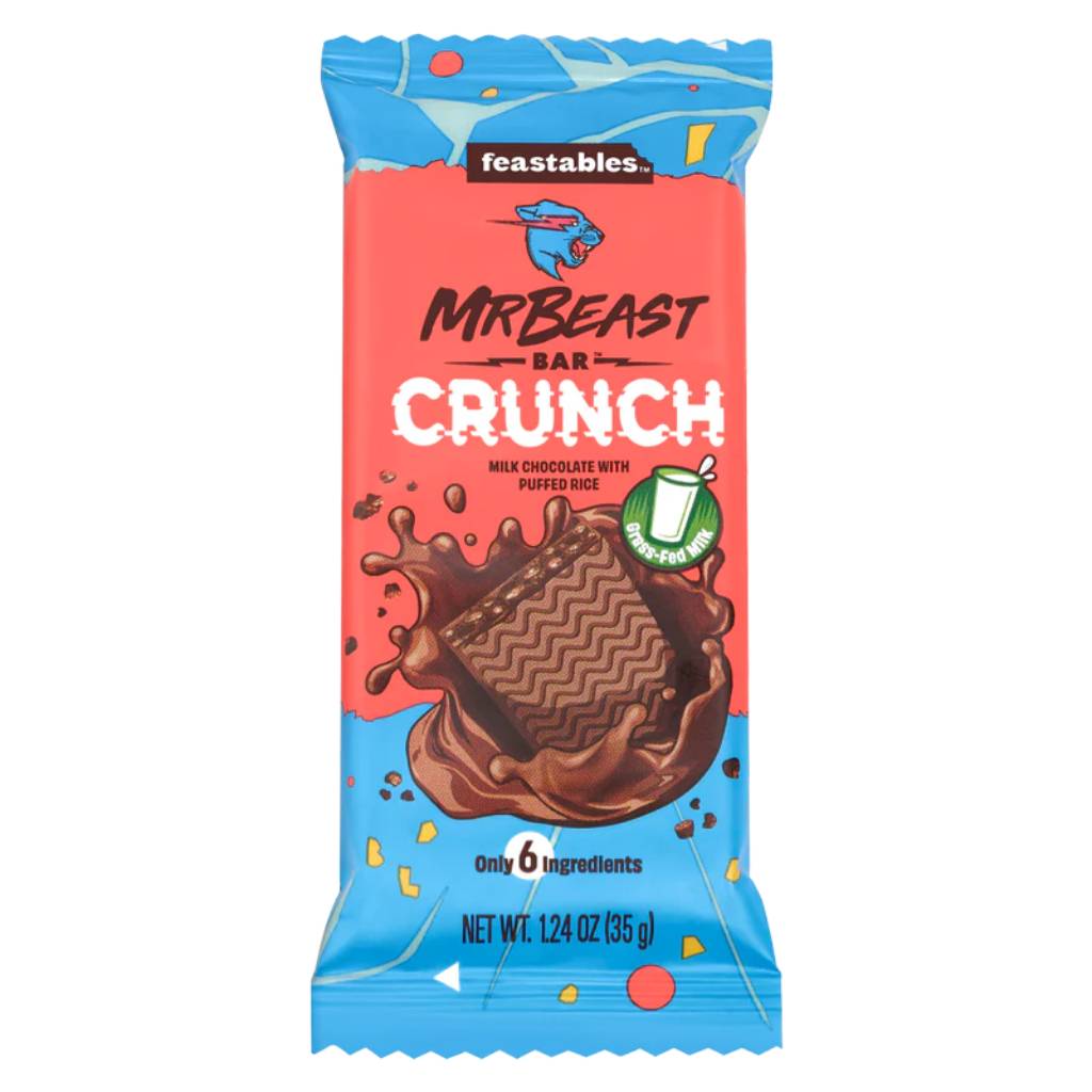 Feastables MrBeast Crunch Bar 60gr | Candy Snack Experts