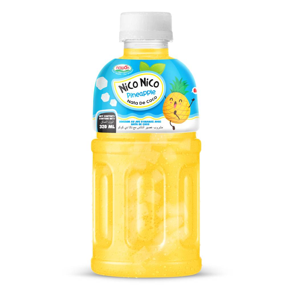 Nico Nico Pineapple Juice & Nata De Coco 320ml | Candy Snack Experts